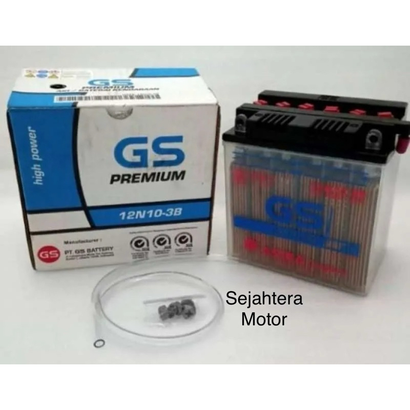 Jual Baterai Aki GS ASTRA VESPA 12N10-3B VESPA | Shopee Indonesia