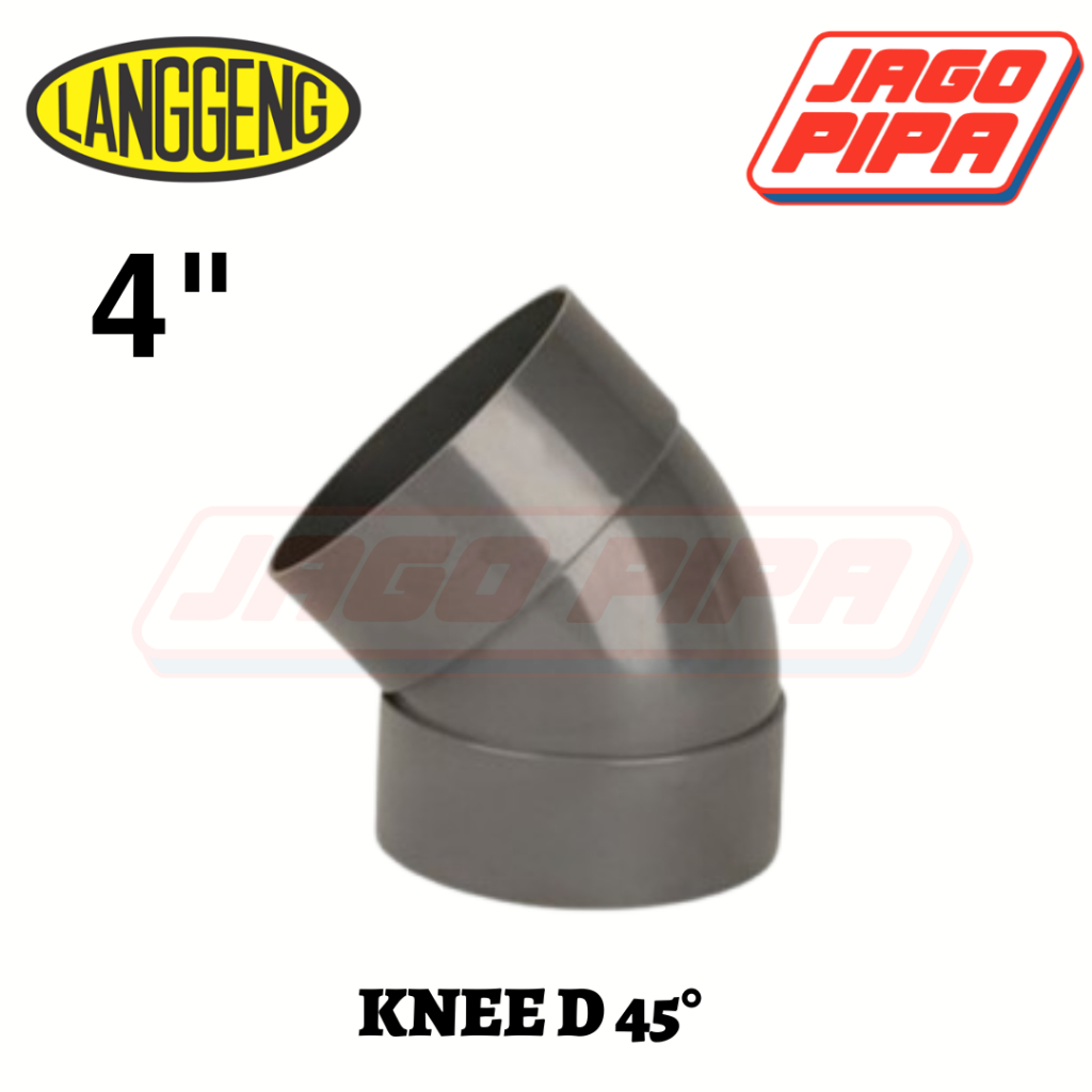 Jual Langgeng Elbow 45 D 4 Inch Knee Knie Siku L 45 Derajat 4" Fitting PVC | Shopee Indonesia