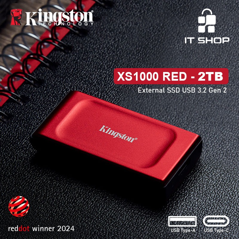 Jual Kingston XS1000 RED External Portable SSD - 2TB | Shopee Indonesia