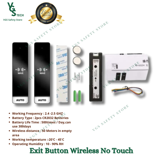 Jual Push Button Wave Wireless No Touch Automatic Sliding Door | Shopee ...