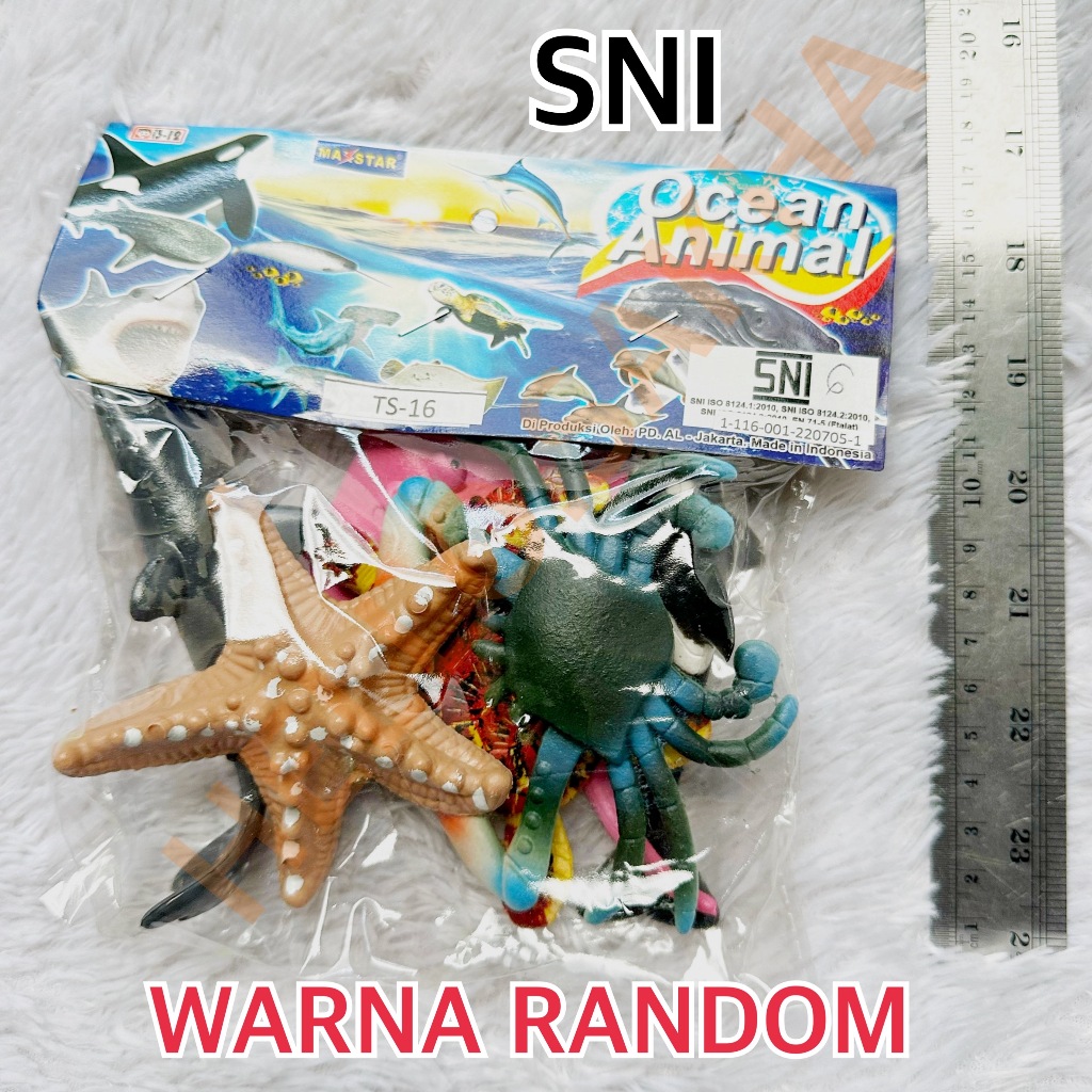 Jual MAINAN TS-16 MAXSTAR OCEAN ANIMAL HEWAN LAUT KARET KECIL KEPITING ...