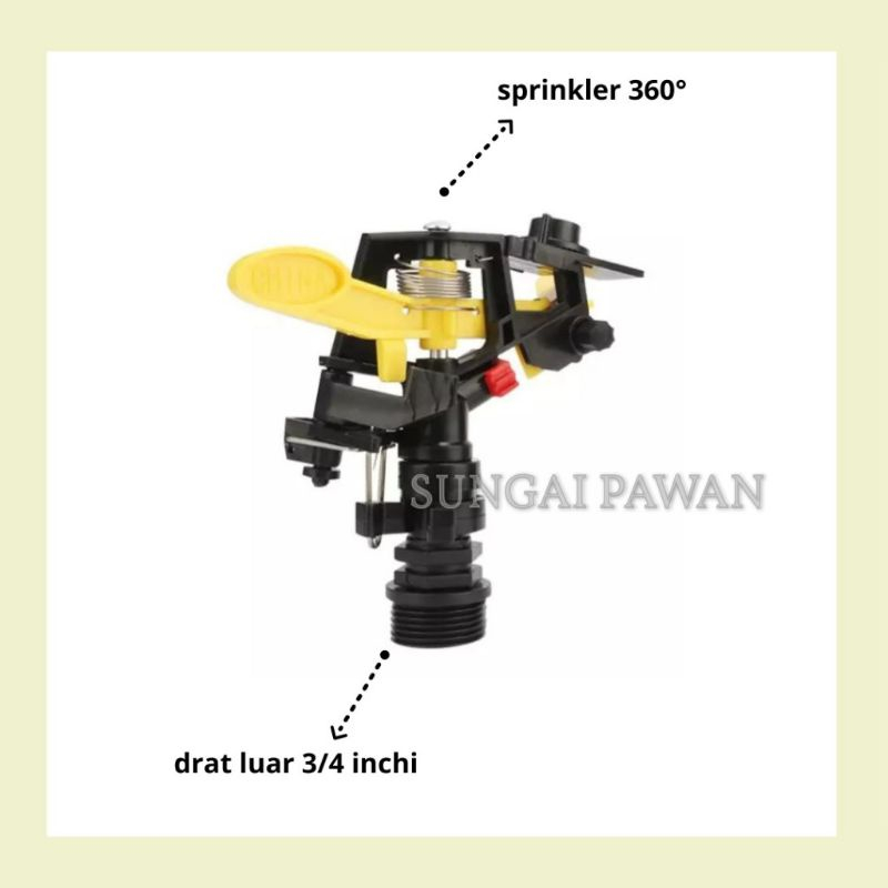 Jual sprinkler nozzle nosel semprotan 360 derajat penyiram tanaman drat ...