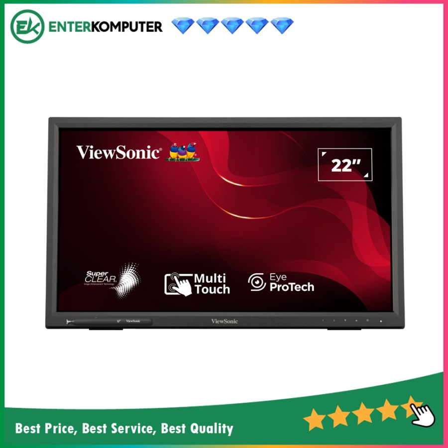 Jual ViewSonic 22" TD2223-2 FHD IR Touchscreen Monitor 22 inch | Shopee ...