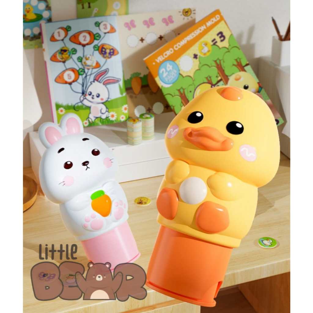 Jual MAINAN STICKER STAMP STEMPEL ANAK KARAKTER LUCU BEBEK UNICORN ...