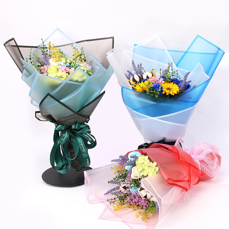 Jual Kertas Buket Bunga Transparan Warna Flower Wrapping Paper ...