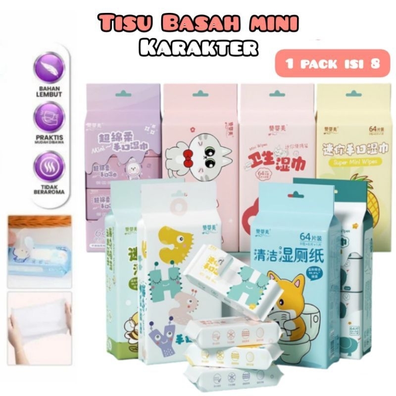 Jual { 1 PACK BESAR } TISSU BASAH VIRAL 1 PAK BESAR ( ISI 8 PACK KECIL ...