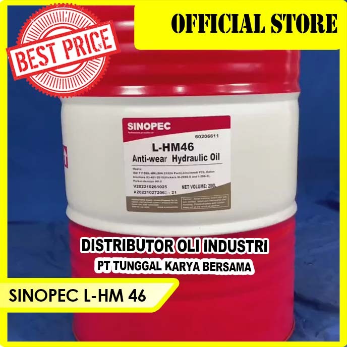 Jual SINOPEC L-HM 46 (Ready Stock - 200 Liter) | Shopee Indonesia