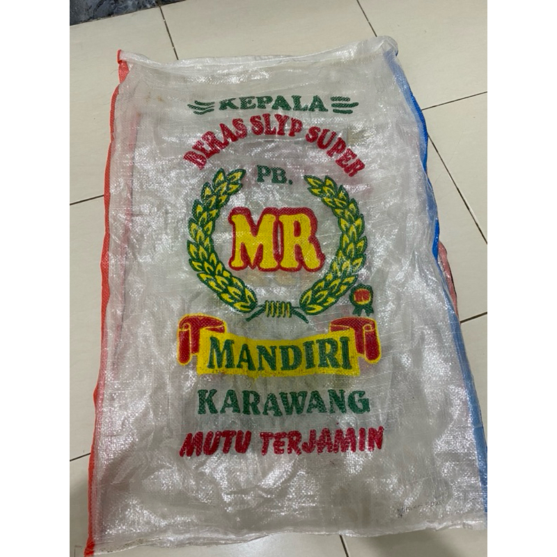 Jual Karung/goni bekas beras ukuran 50kg atau 56x90cm isi 10pcs random ...