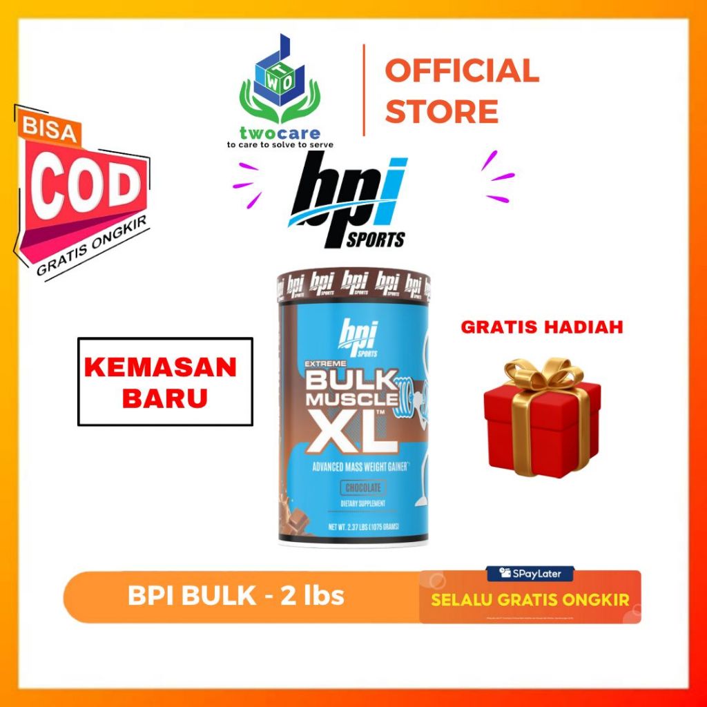 Jual BPI Sports Extreme Bulk Muscle XL 2 lbs 2 lb Weight Mass Gainer | Shopee Indonesia