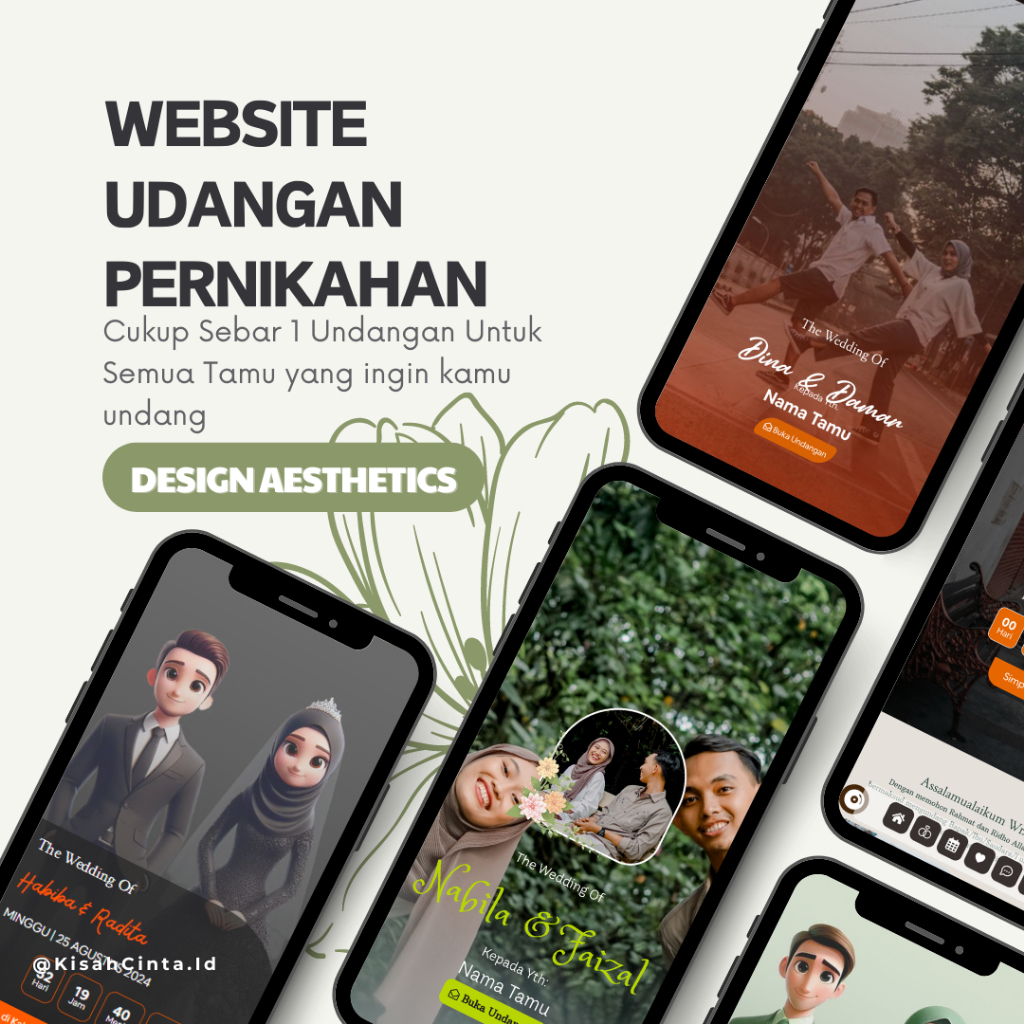 Jual Website Undangan Pernikahan [Modern Aesthetics] - Dengan Foto ...