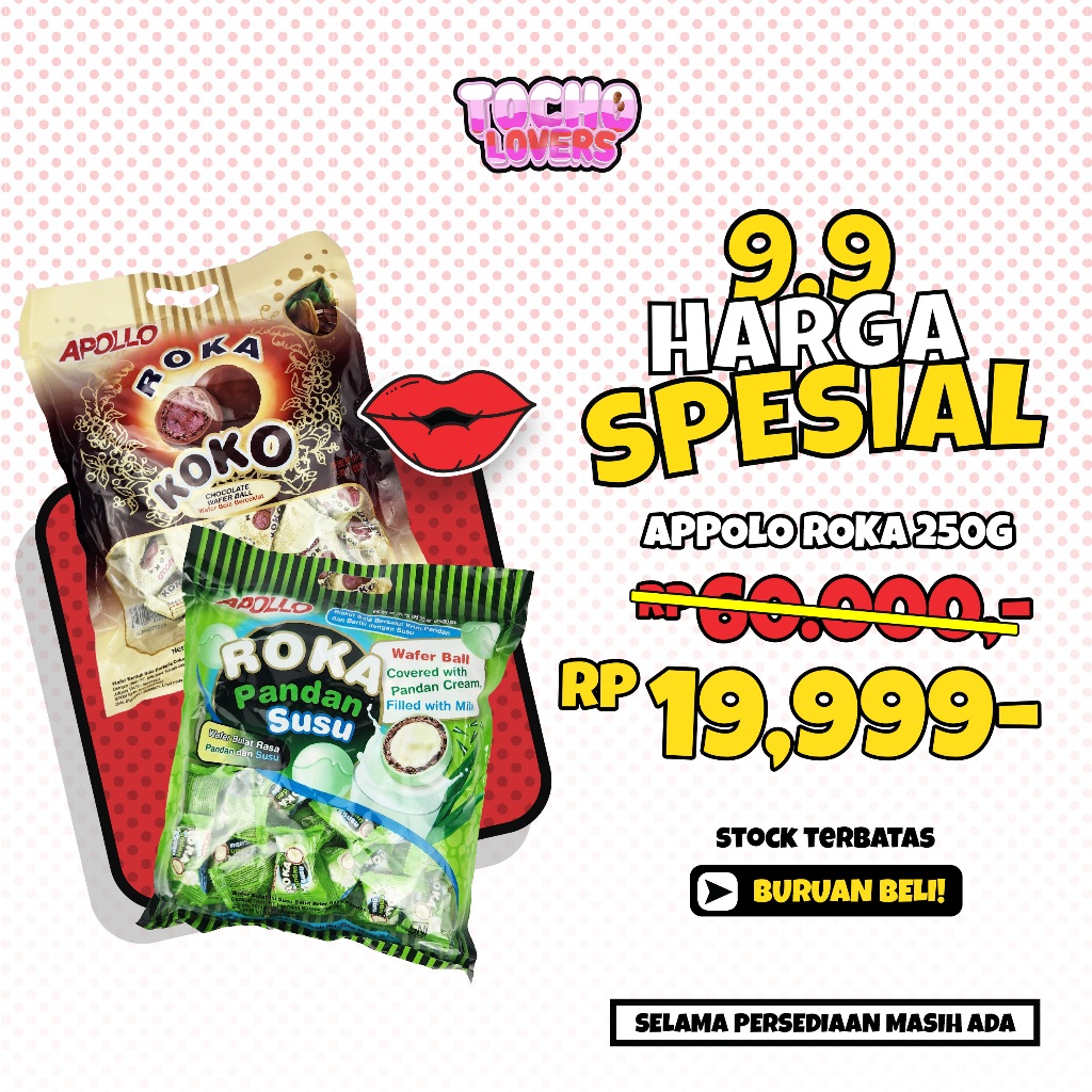 Jual Apollo Roka Wafer Ball Salut Coklat Kacang Snack Cemilan Manis ...
