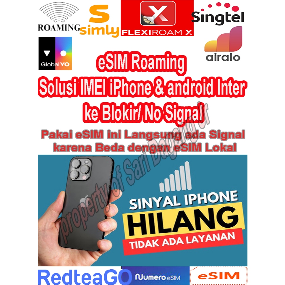 Jual eSIM Roaming Anti Blokir IMEI IPHONE dan ANDROID Ex Inter Tidak ...