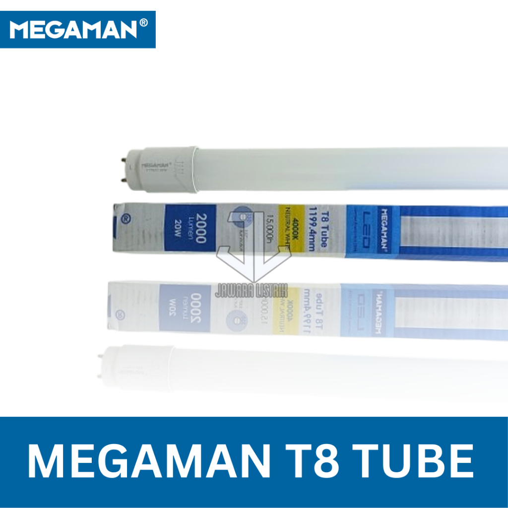 Jual MEGAMAN LAMPU LED TL T8 20W 2000 LUMEN 4000K | Shopee Indonesia