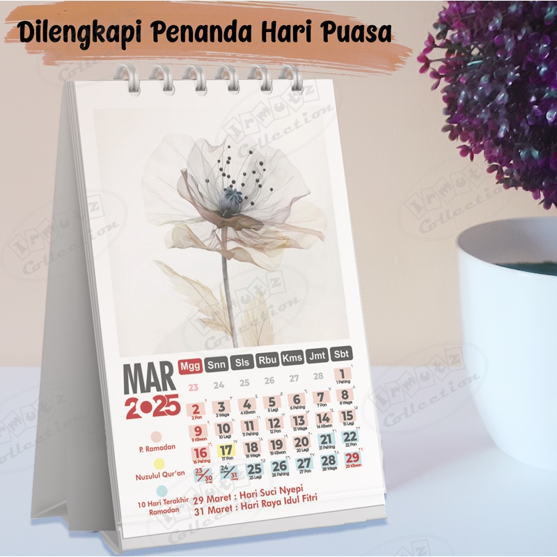 Jual Kalender Custom 2025 Seri Hijab Meja Mini Aesthetic | Kalender ...