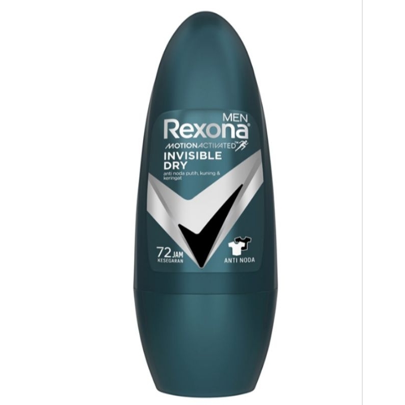 Jual Rexona Men Roll On Deodorant Antiperspirant Invisible Dry 45 ml | Shopee Indonesia