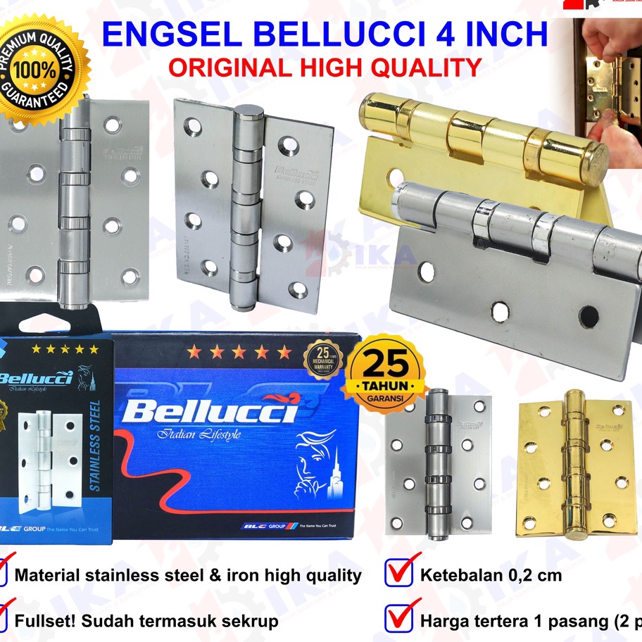 Jual KI3 Engsel 3 inc Stainless tebal Engsel 4 Inch Stainless Tebal ...