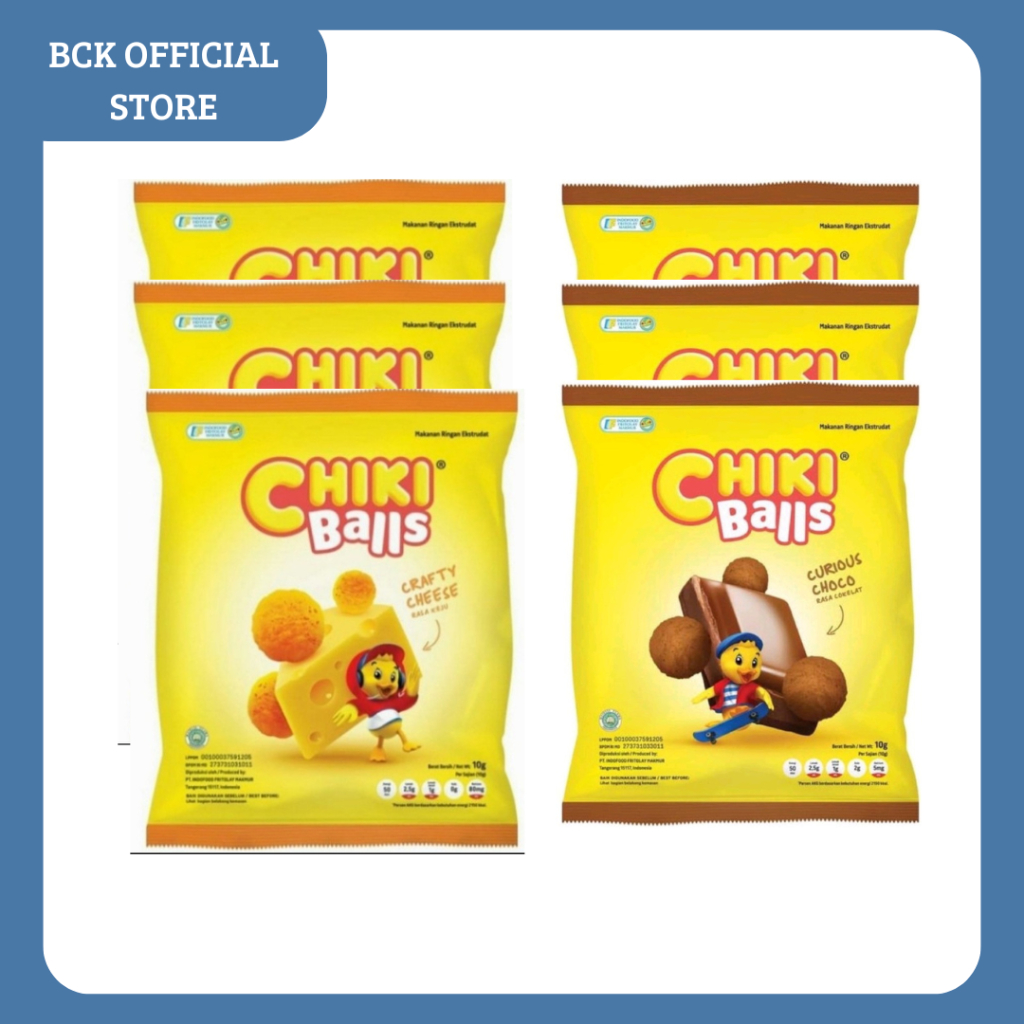 Jual CHIKI BALLS SNACK COKLAT / KEJU [ 10pcs x 16gr ] RENTENG | Shopee ...