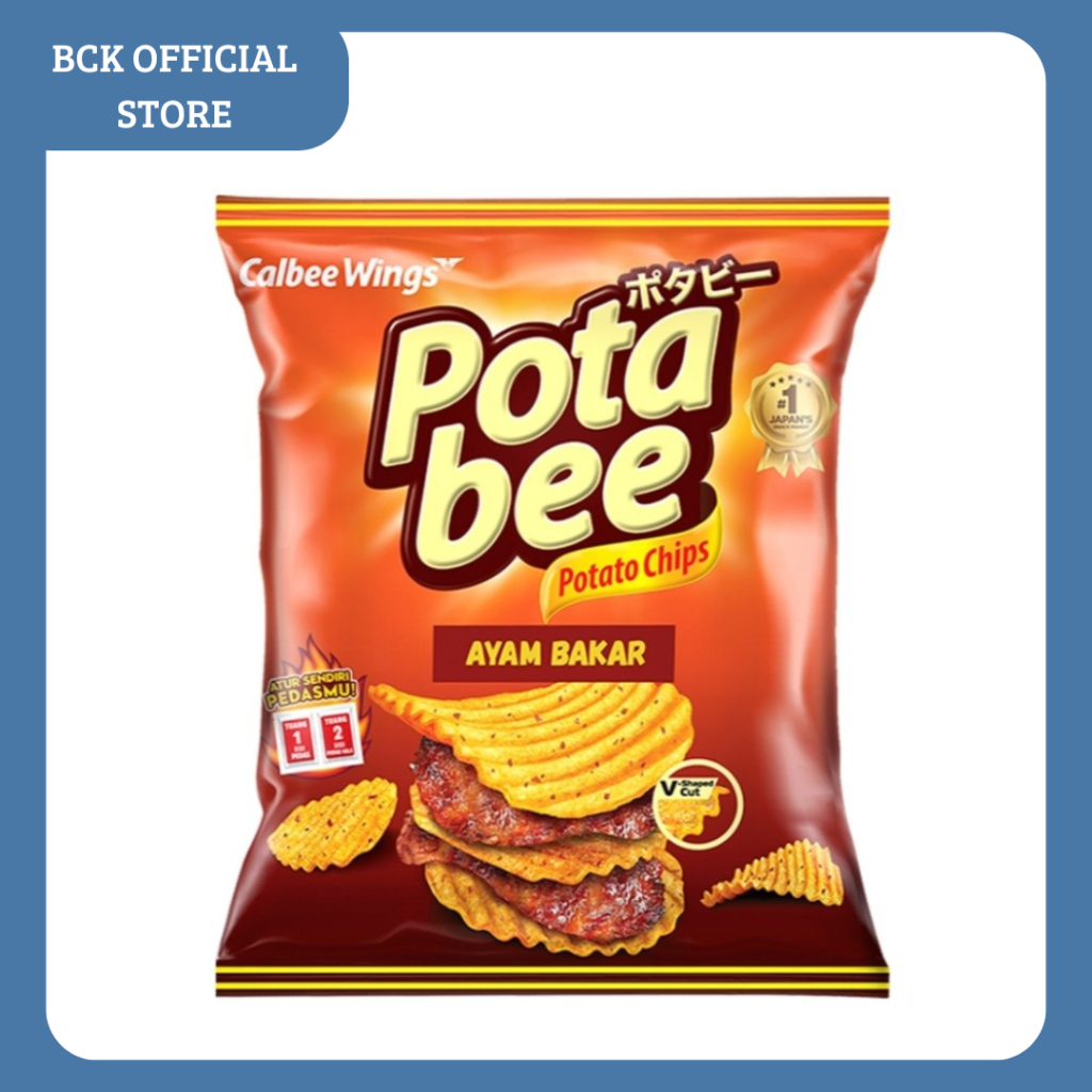Jual POTABEE Potato Chips Ayam Bakar 68 g (pcs) | Shopee Indonesia