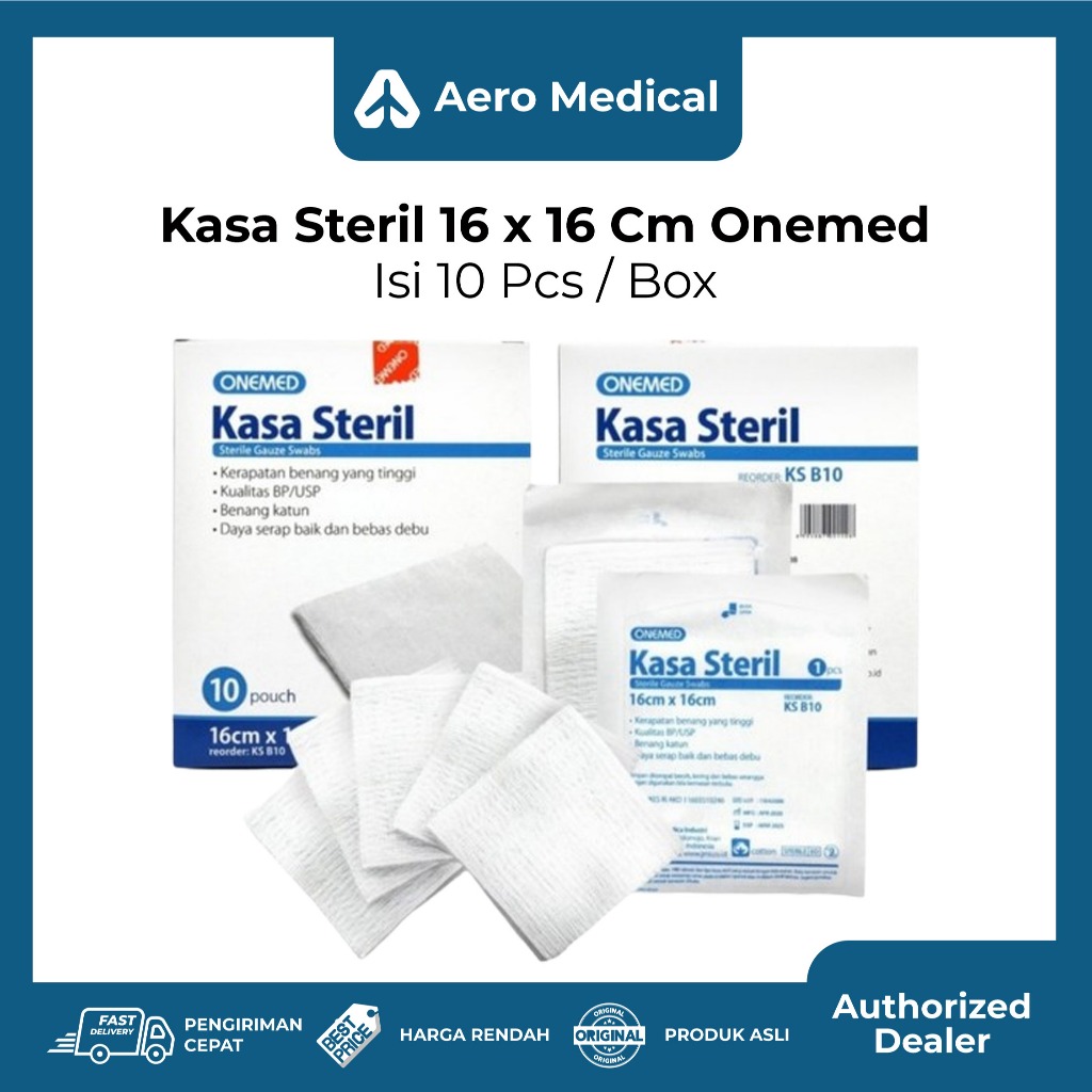 Jual Kassa Steril Onemed 16 x 16 Isi 10 Pcs | Shopee Indonesia