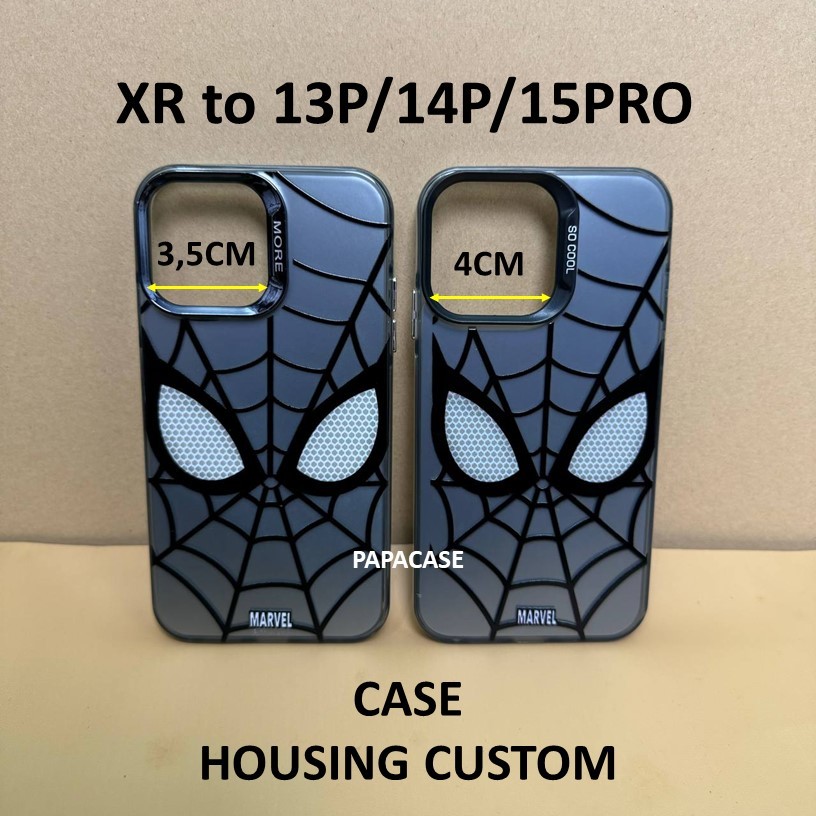 Jual CASE HOUSING CUSTOM XR TO 13PRO 14PRO 15PRO MOTIF SPIDER MAN | Shopee Indonesia