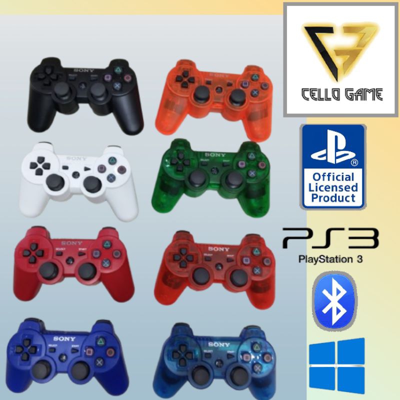 Jual STIK PS3 WIRELESS ORIGINAL PABRIK dualshock3 PC Bluetooth | Shopee ...