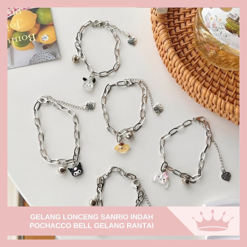 Jual Gelang Lonceng Bell Sanrio Adjustable Dapat Disesuaikan / Gelang ...