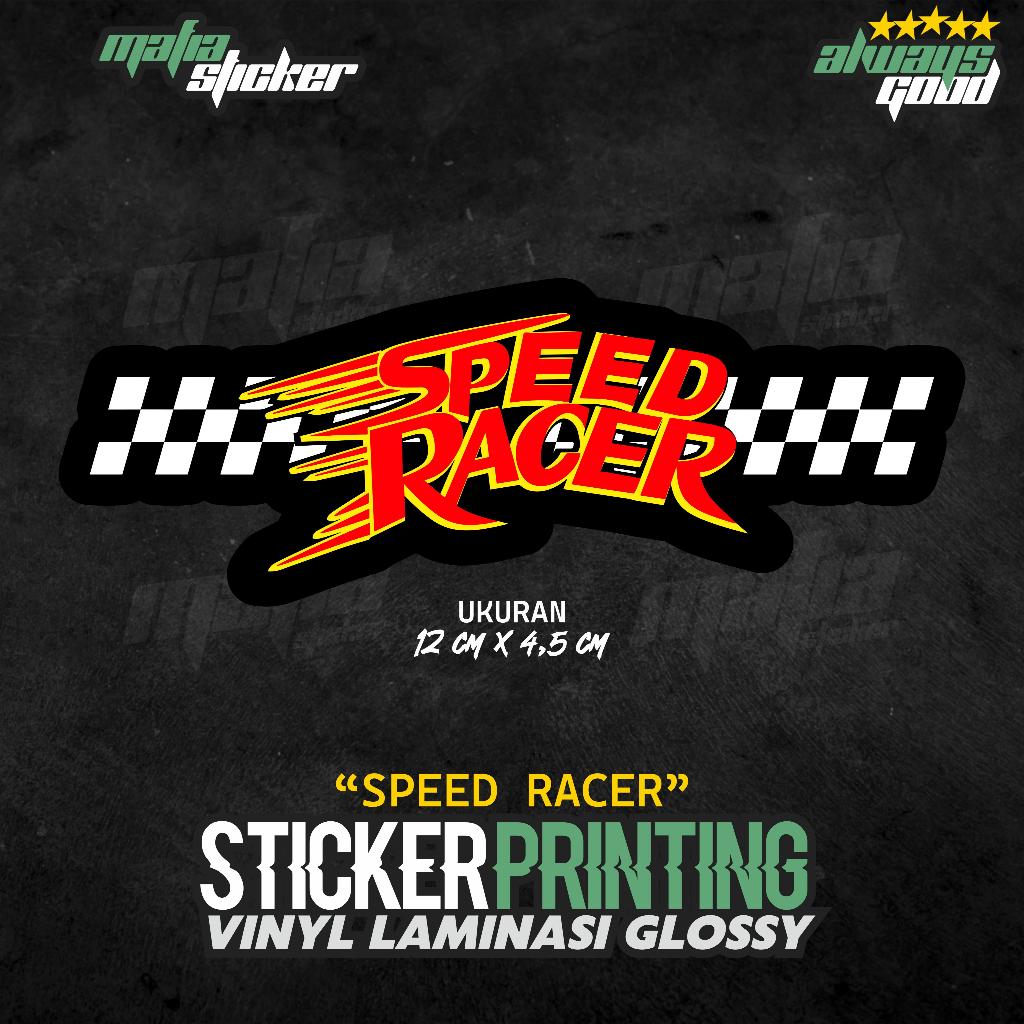Jual STICKER/STIKER PRINT CUT SPEED RACER | Shopee Indonesia