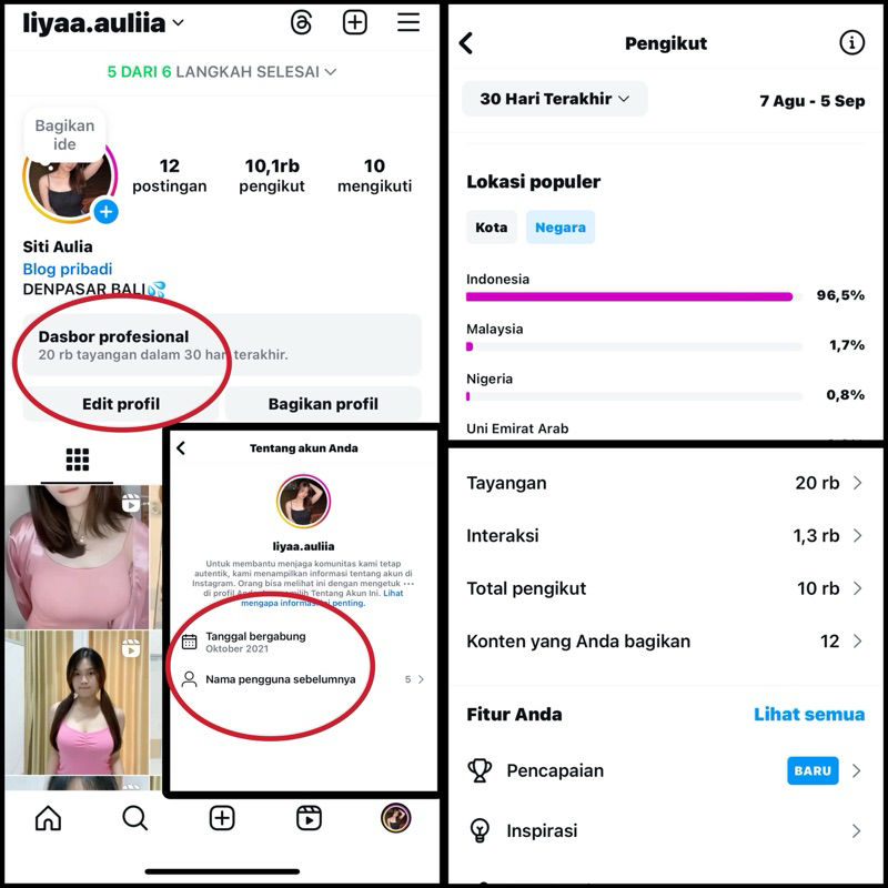 Jual AKUN INSTGRAM INDO DOMINAN CEWE REAL | Shopee Indonesia