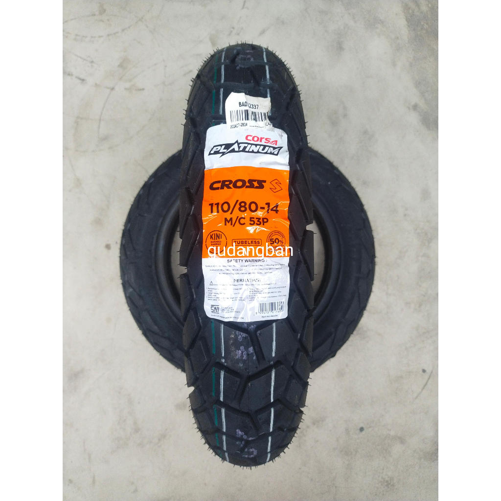 Jual ( RING 14 ) CROSS S !! 110 / 80 -14 CORSA PLATINUM Ban Motor Matic ...