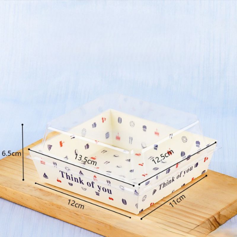 Jual MDLBake [10 PCS] KOTAK PUTIH THINK OF YOU 11 x 12 cm Dessert Box ...
