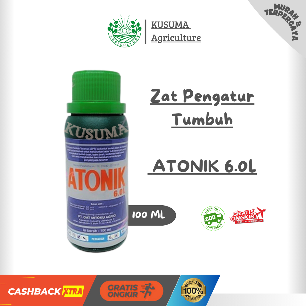 Jual ZPT ATONIK 6.0L 100ML ZAT PENGATUR TUMBUH KEMASAN PABRIK BARANG ...