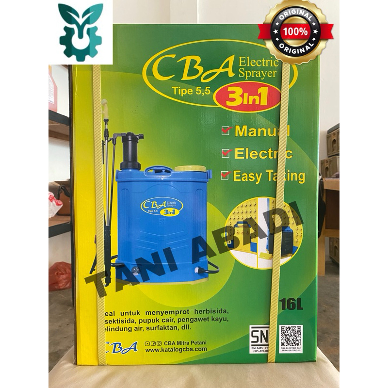 Jual SPRAYER CBA 3in1 SNI TIPE 5.5 Bisa elektrik cas dan bisa pompa ...