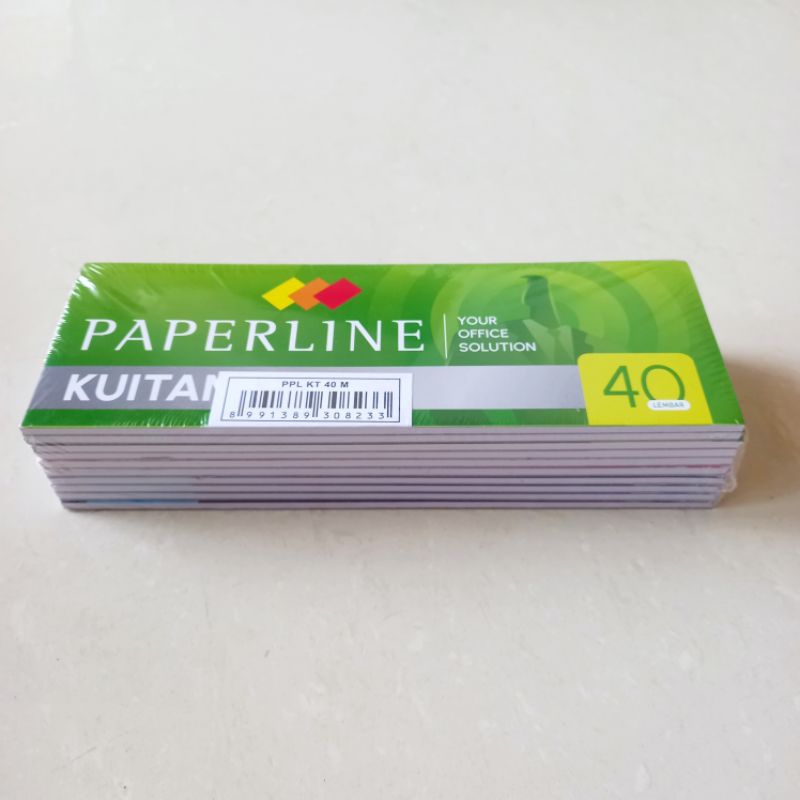 Jual [ PACK ISI 10 MURAH ] Buku Kwitansi Kuitansi Kecil Paperline PPL KT 40M ( Ukuran 21.5 x 7.5 ...