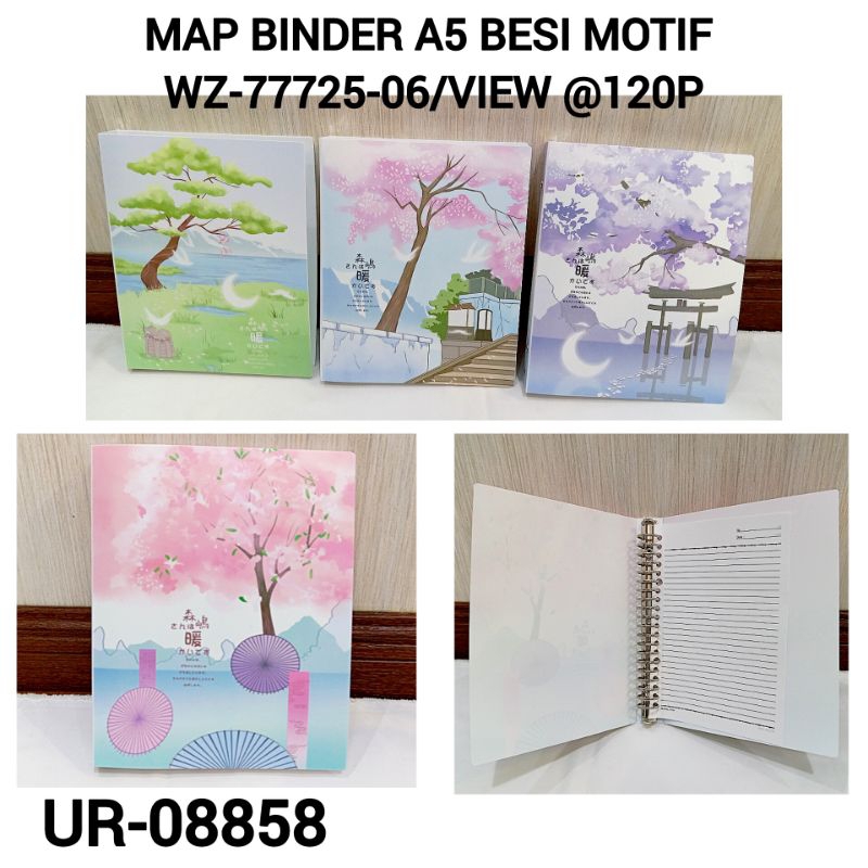 Jual MAP BINDER A5 BESI MOTIF WZ-77725-06/VIEW @120P | Shopee Indonesia