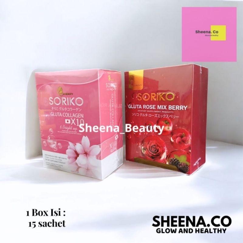 Jual SORIKO GLUTA COLLAGEN DRINK GLUTA ROSE MIX BERRY ORIGINAL THAILAND ...