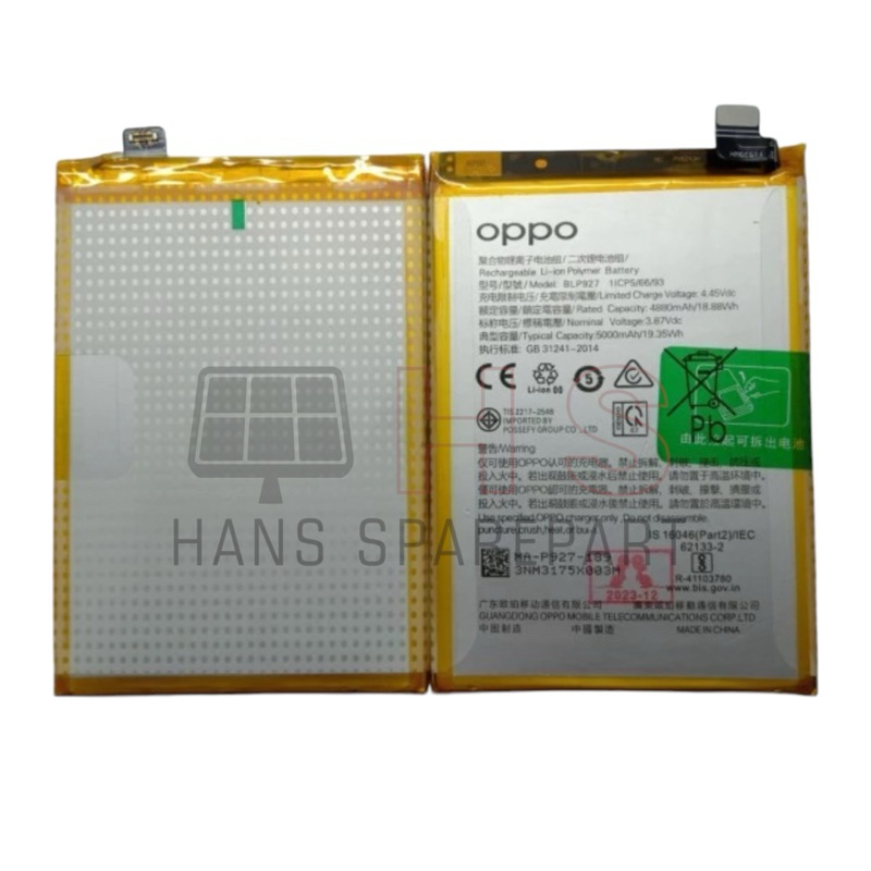 Jual BLP927 BATERAI OPPO A77S / CPH2473 - ORIGINAL | Shopee Indonesia