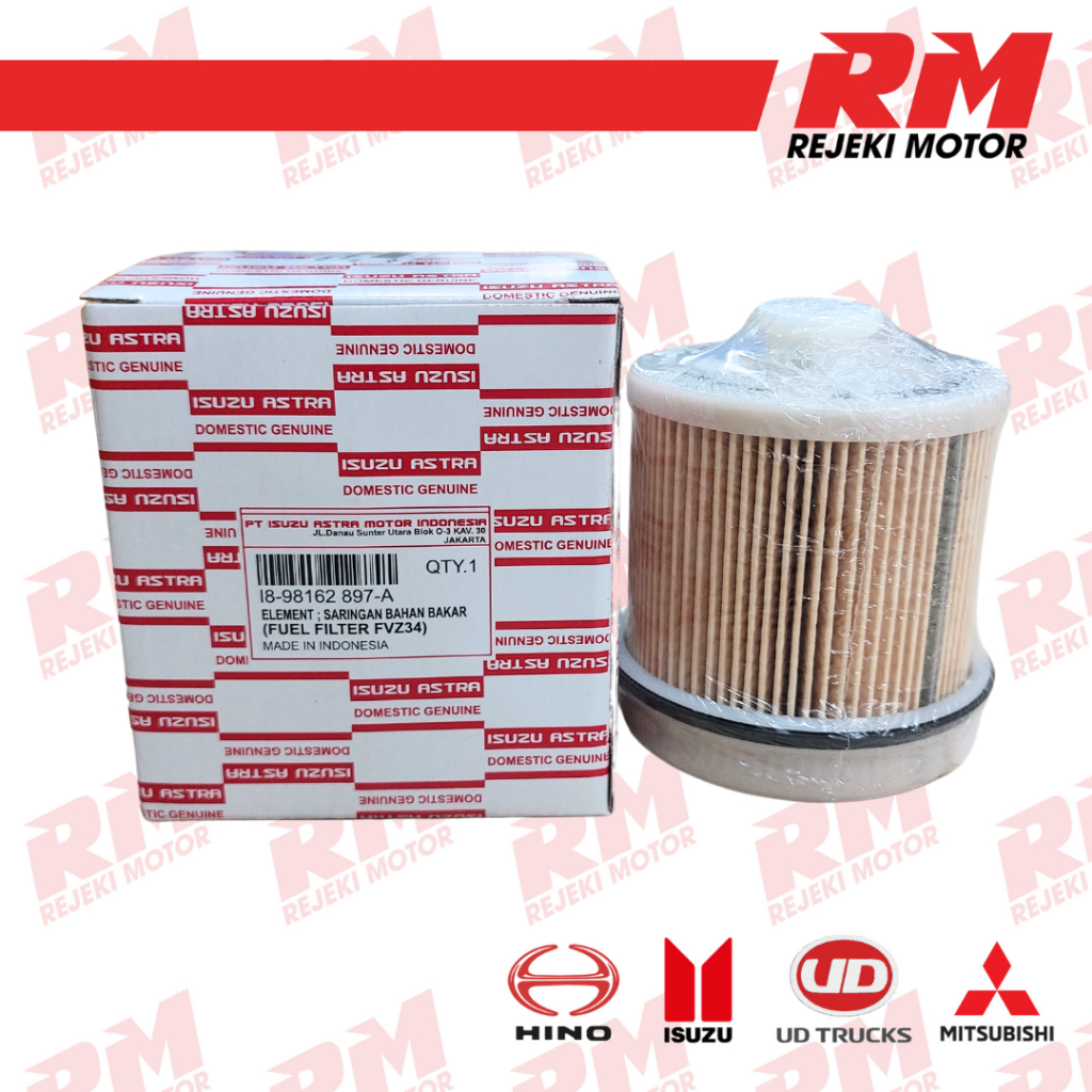 Jual Filter Solar Fuel Filter Atas Isuzu All Giga FRR, FTR, FVM, FVR ...