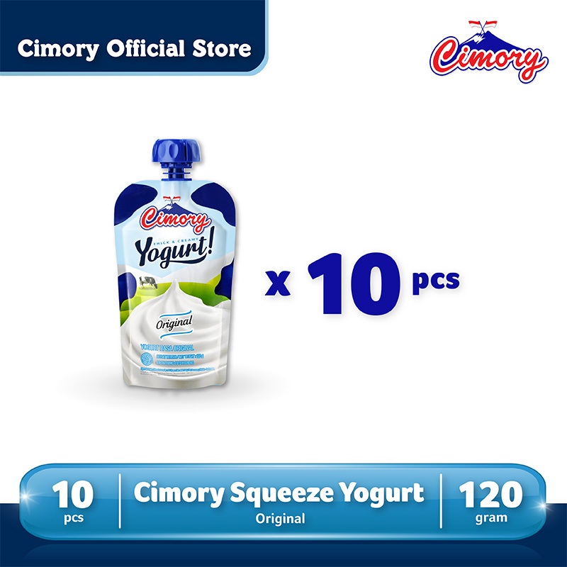 Jual Cimory Yogurt Squeeze Original 10 Pcs | Shopee Indonesia