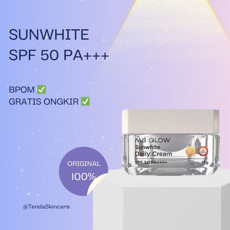 Jual MS GLOW SUNWHITE SUNSCREEN SPF 50 PA+++ | Shopee Indonesia