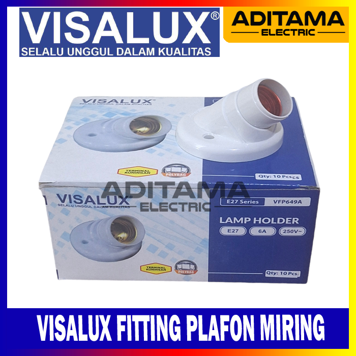 Jual VISALUX FITTING PLAFON MIRING/ VISALUX FITTING LAMPU MIRING ...