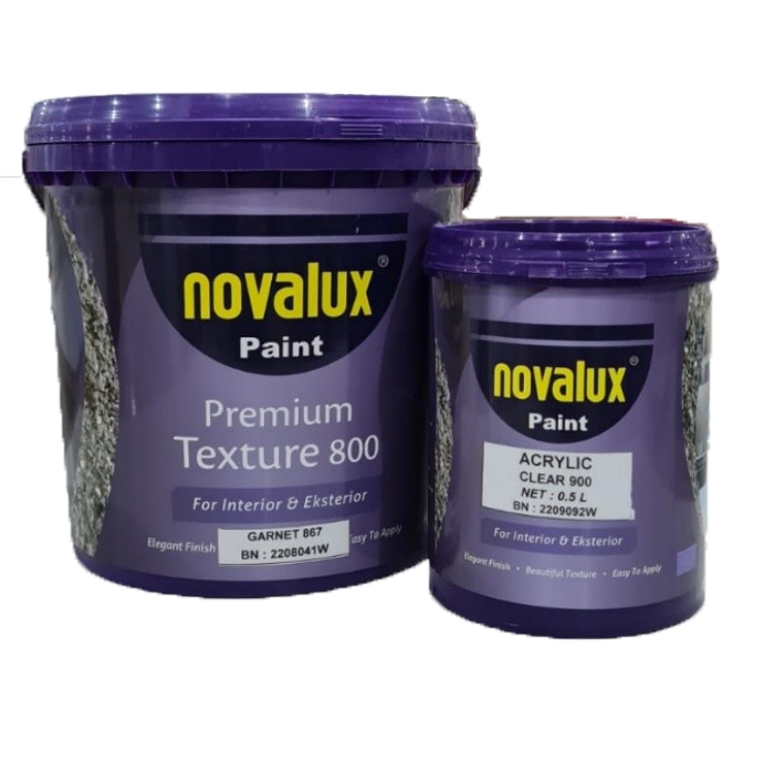 Jual NOVALUX PAINT (Cat Tekstur Motif Batu Alam/Marmer) kemasan 5L SET ...