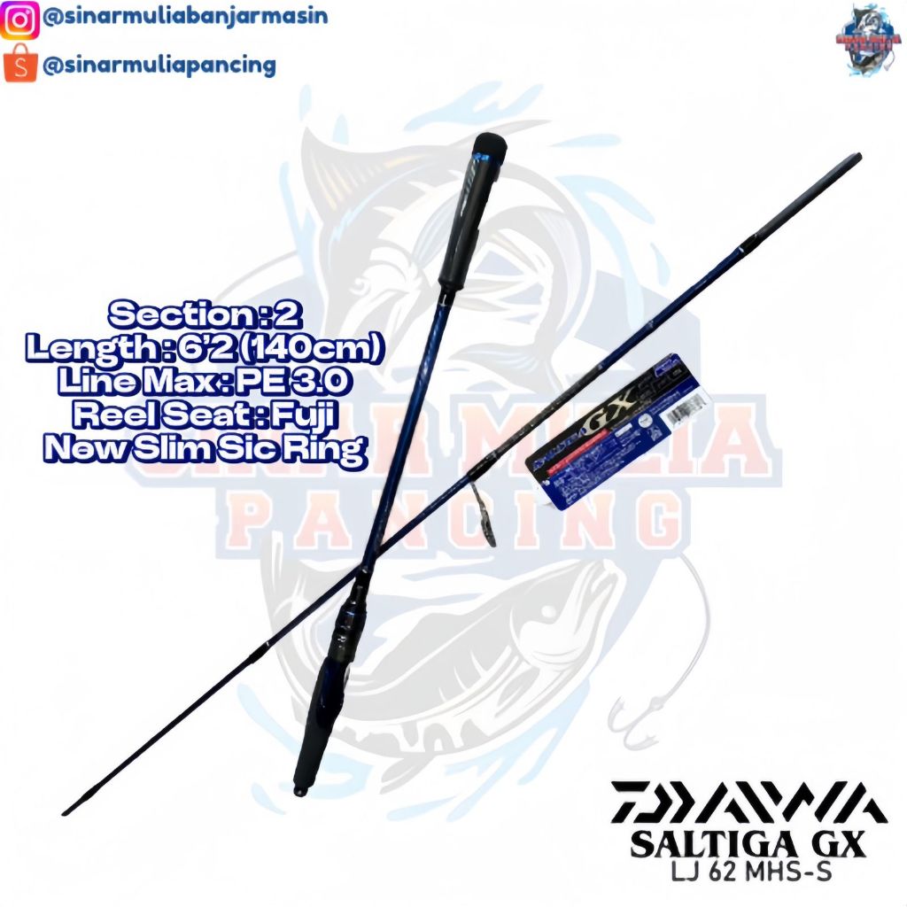 Jual JORAN DAIWA SALTIGA GX LJ 62 MHS- S | Shopee Indonesia