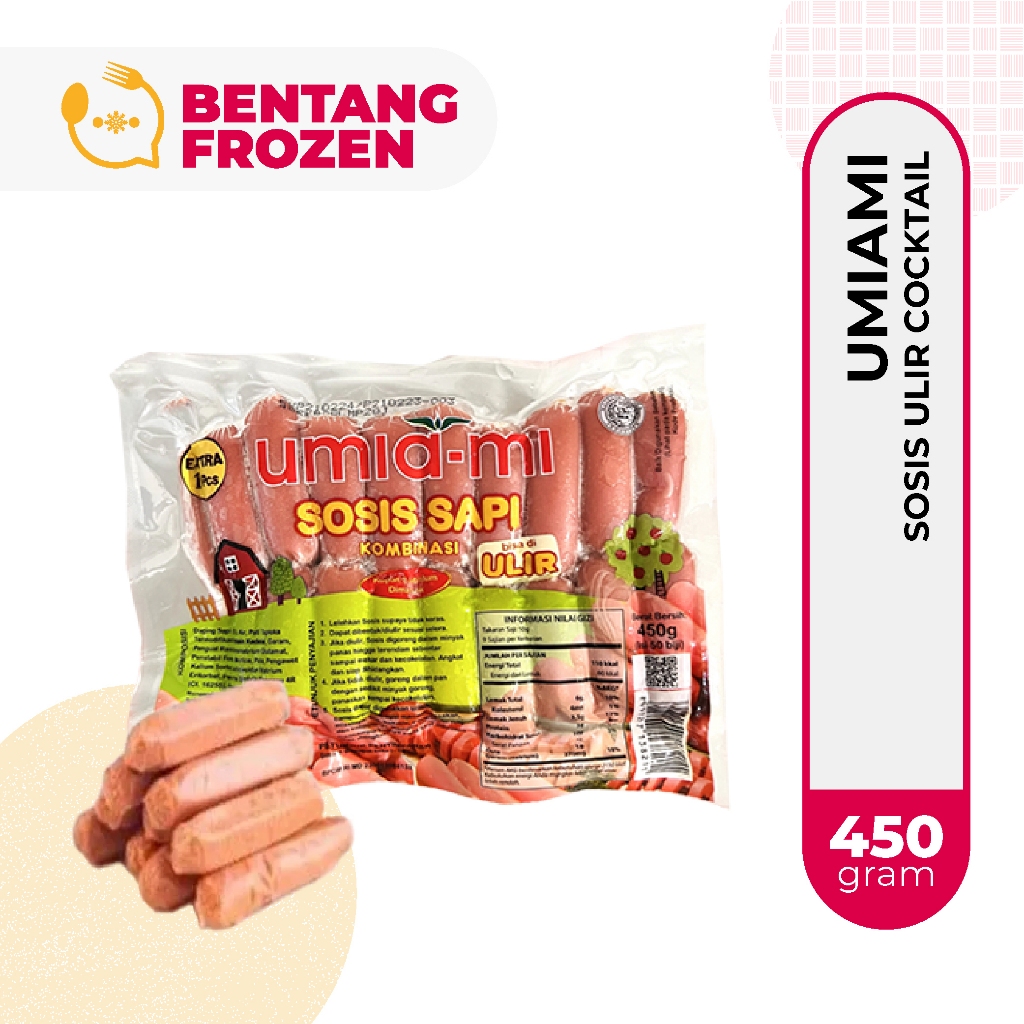 Jual UMIAMI SOSIS SAPI ULIR COCKTAIL 450GR ISI 50PCS | Shopee Indonesia