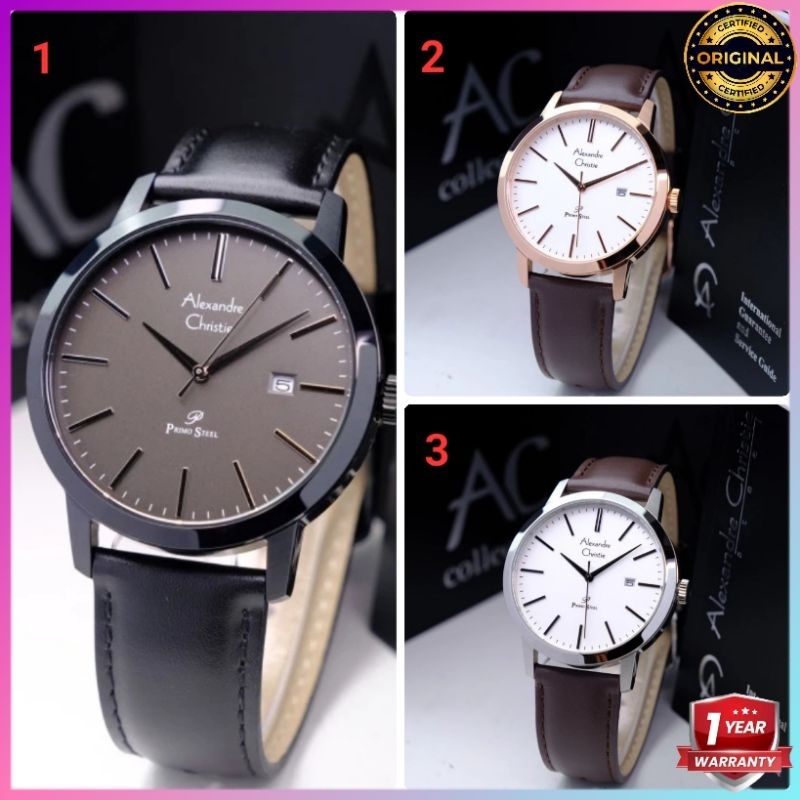 Jual ORIGINAL GARANSI RESMI 1 TAHUN JAM TANGAN PRIA ALEXANDRE CHRISTIE ...