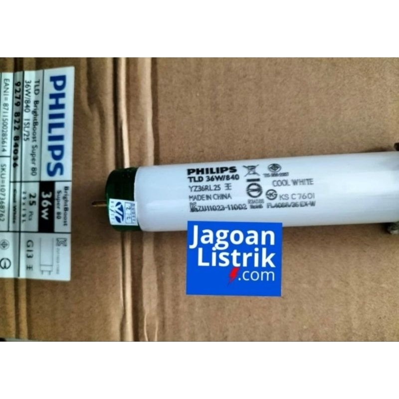 Jual Lampu TLD 36W 840 PHILIPS COOL WHITE 4000K TLD 36 W/840 Super 80 Bright Boost 36Watt 36 ...