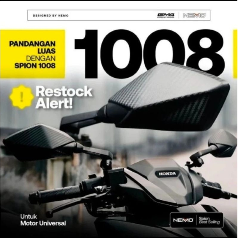 Jual Spion Ducati Carbon Nemo 1008 Nmax Pcx Aerox Universal | Shopee ...