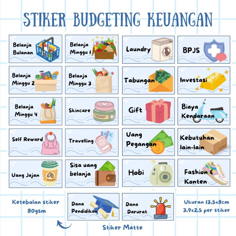 Jual Stiker Budgeting Keuangan | Shopee Indonesia