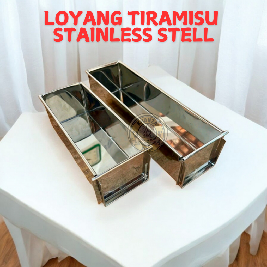 Jual LOYANG TIRAMISU SODOK PANJANG SHAPE LEPASAN STAINLESS STELL ...