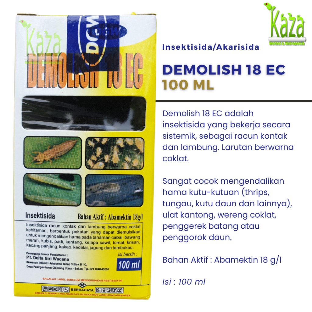 Jual Insektisida Akarisida Demolish 18 EC 100 ml - Abamektin Ulat ...