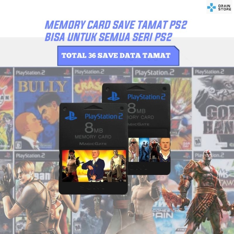 Jual Memory Card PS2 Save Data Tamat 8mb | Shopee Indonesia